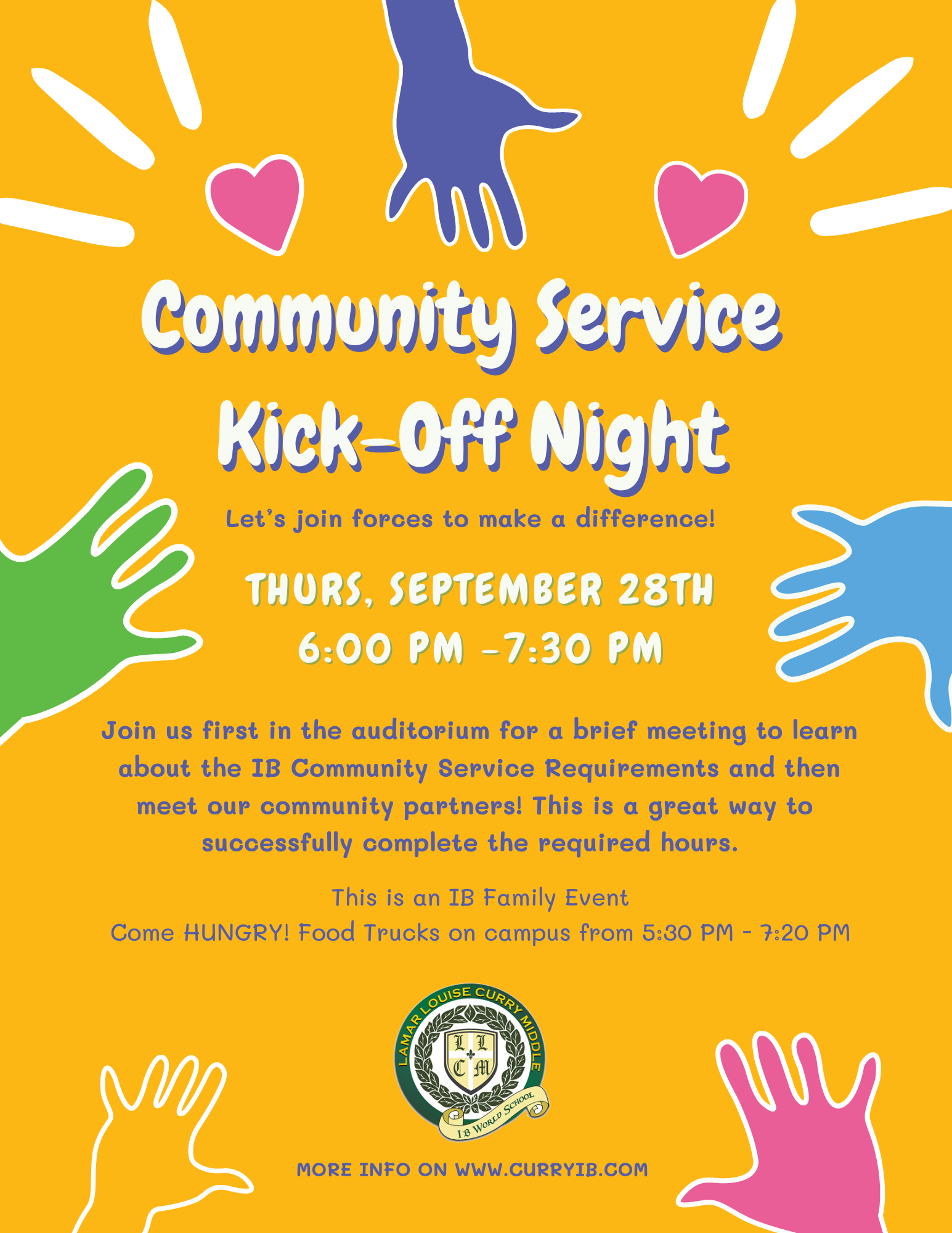 Community Service | Curry's International Baccalaureate